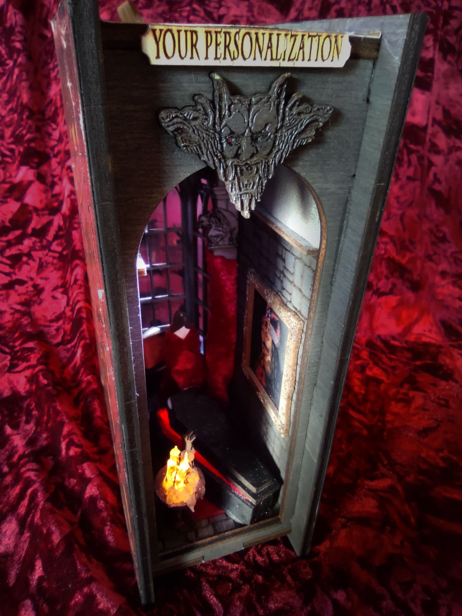Dracula Diorama Bookshelf Insert - Etsy