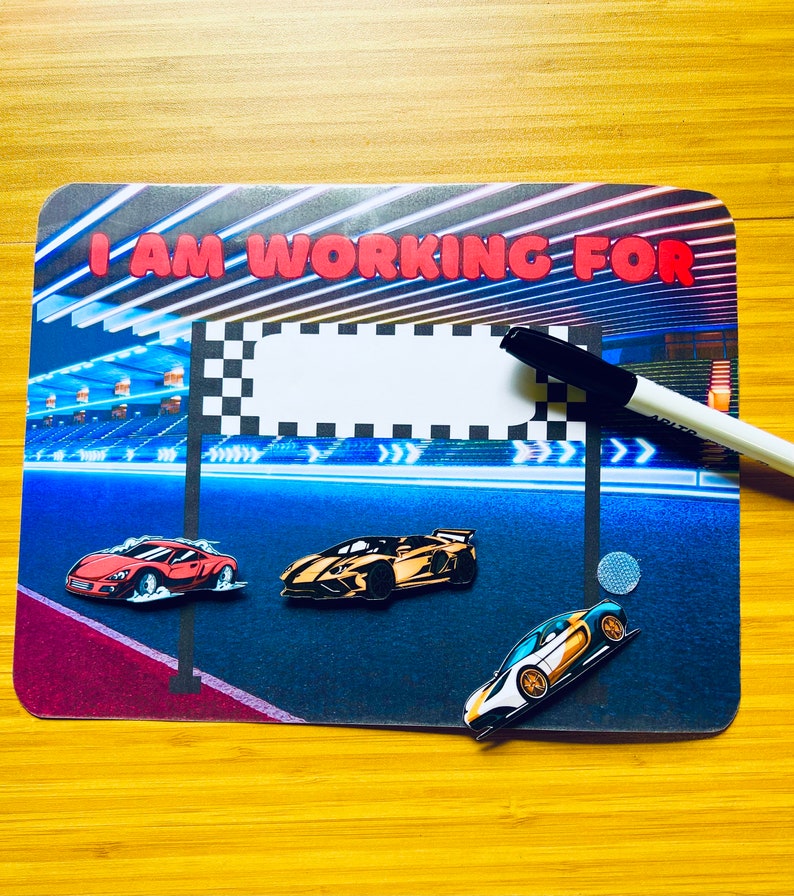 Race Track & Race Car Token Board Digital Download Behavior Chart ...