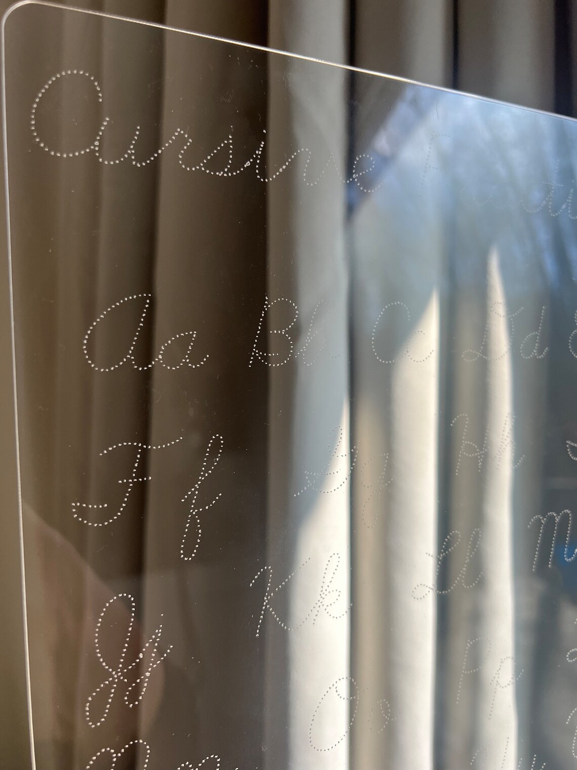 Tracing Boards for Kids, Alphabet, Custom Name, Engraved Acrylic Dry ...