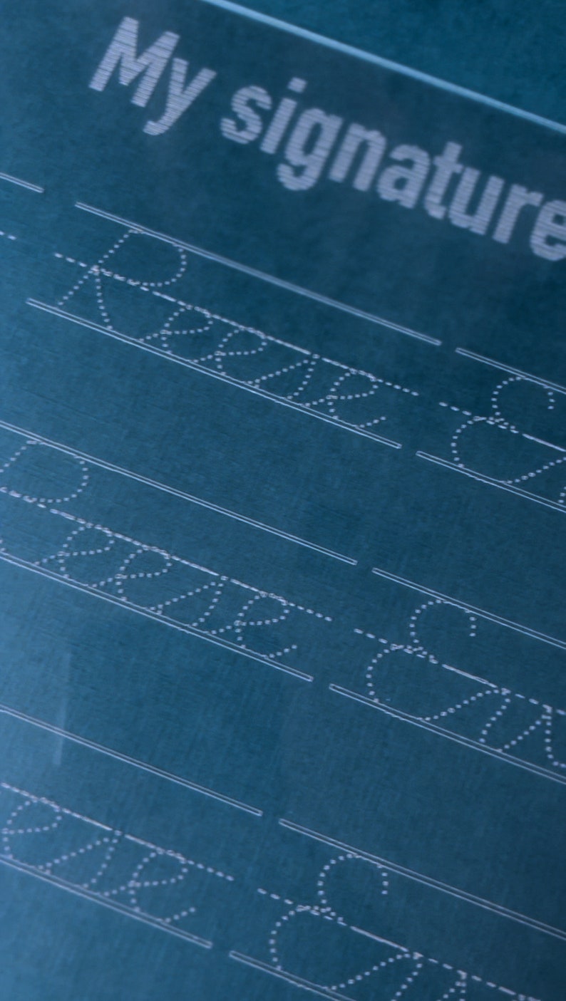 Tracing Boards for Kids, Alphabet, Custom Name, Engraved Acrylic Dry ...