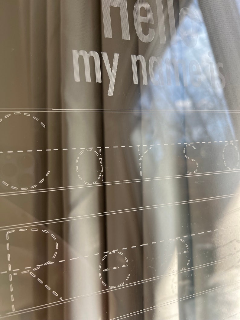 Tracing Boards for Kids, Alphabet, Custom Name, Engraved Acrylic Dry ...