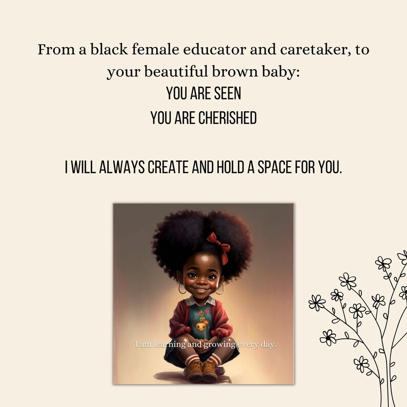 Empowering Affirmation Cards for African American Kids, Printable Self ...