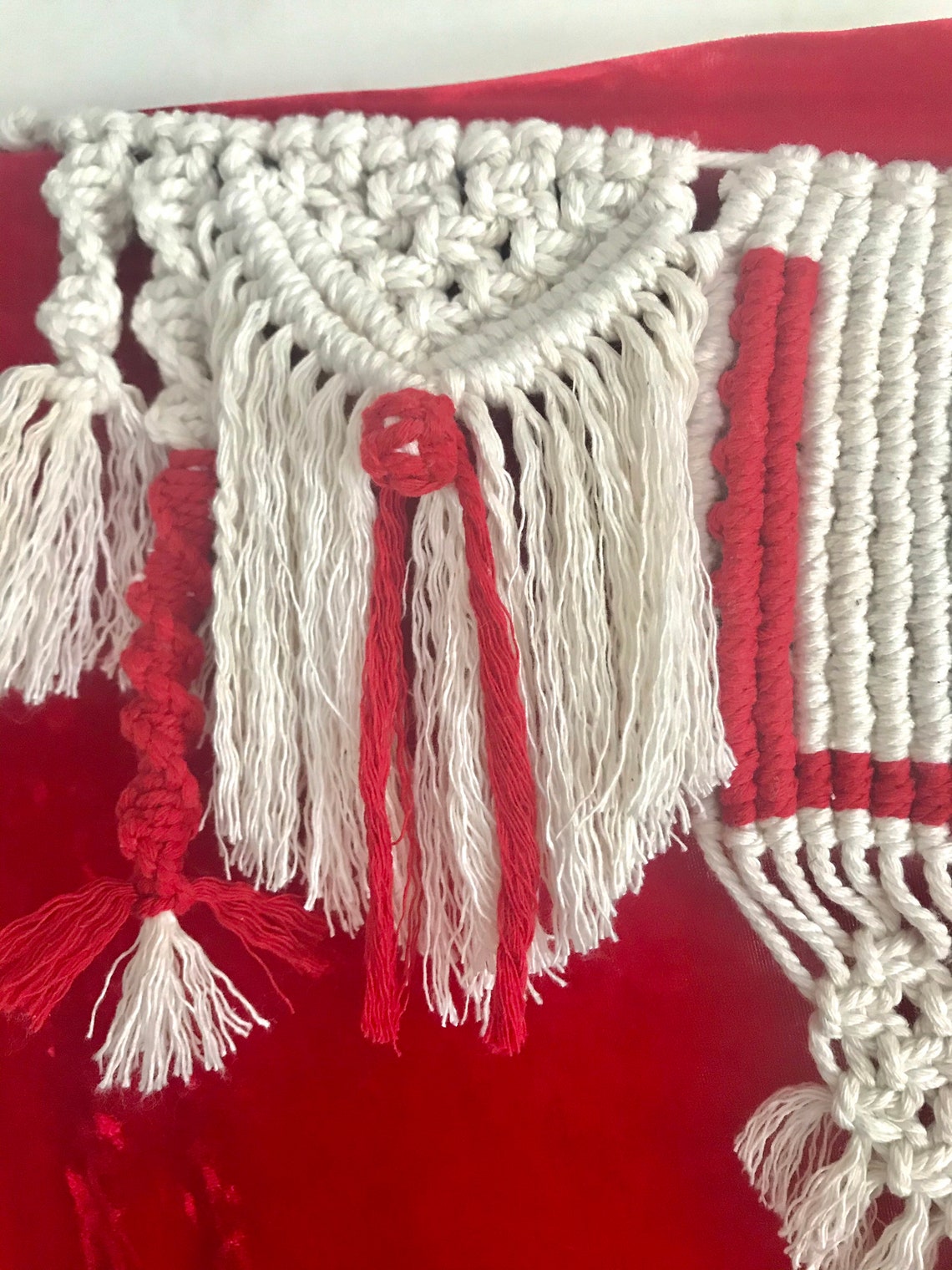Macrame Letter Banner in LOVE by Hustle Hard Farms - Etsy