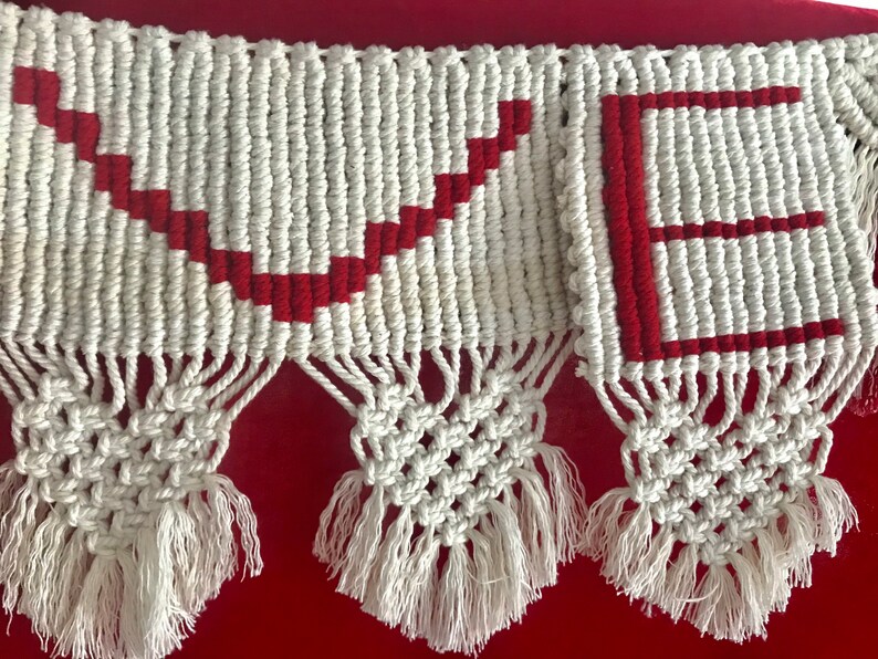 Macrame Letter Banner in LOVE by Hustle Hard Farms - Etsy