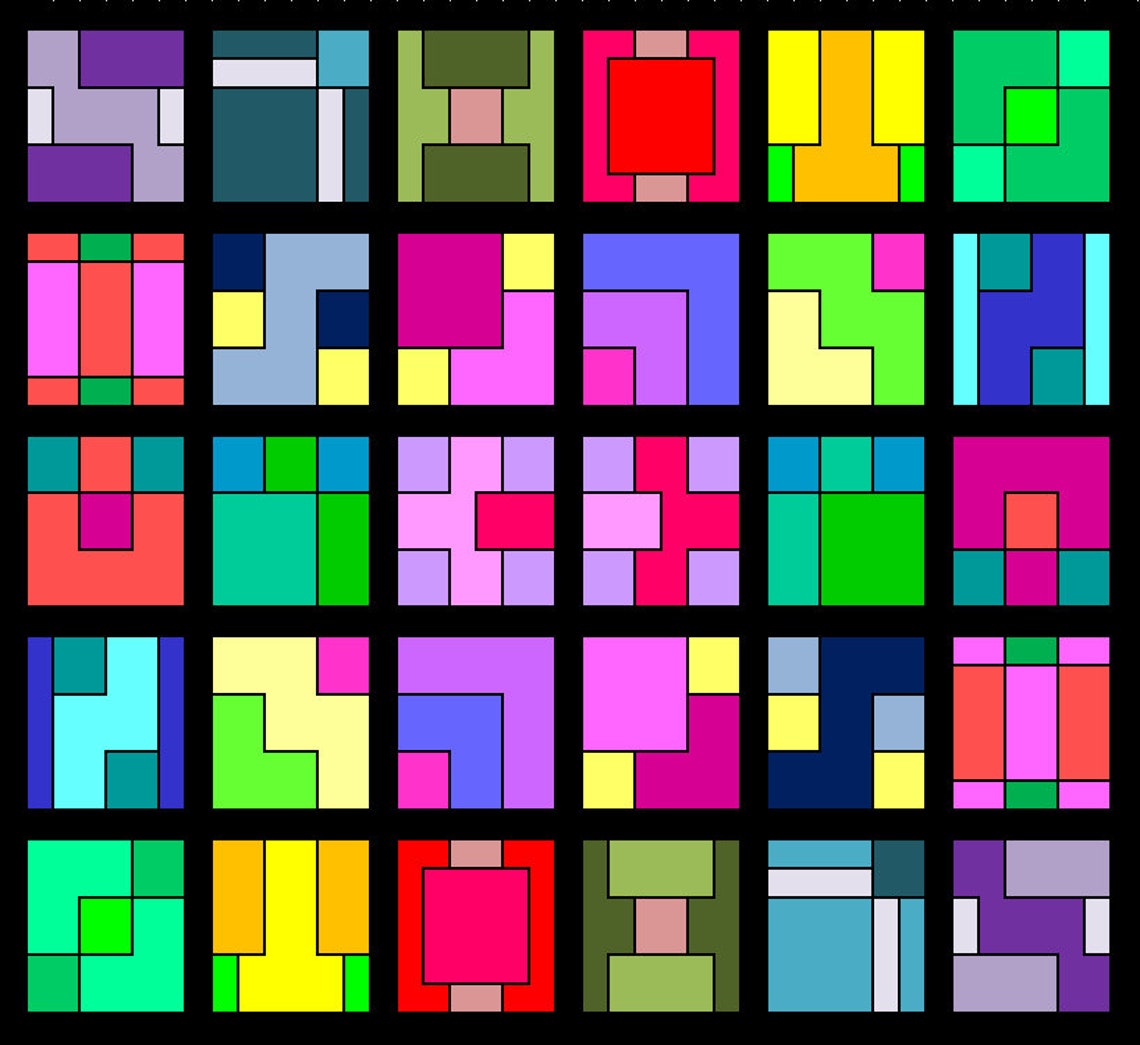 15 PDF Lap Quilt Block Patterns ... Quick and Easy ... Layer Cake ...
