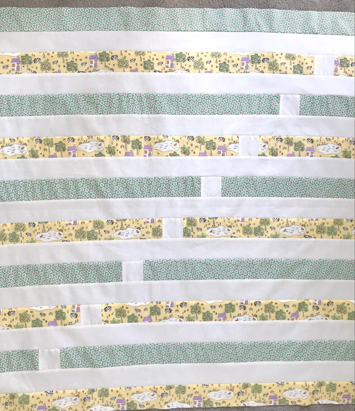 PDF Baby / Cot Quilt Pattern ... Quick and Easy ... Jelly Roll Friendly ...