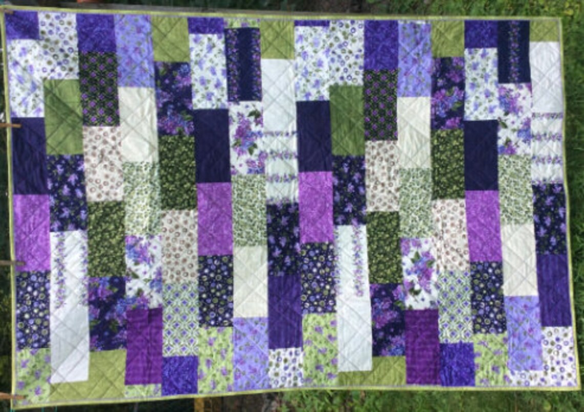 PDF Lap Quilt Pattern....quick and Easy...layer Cake Friendly...'race ...