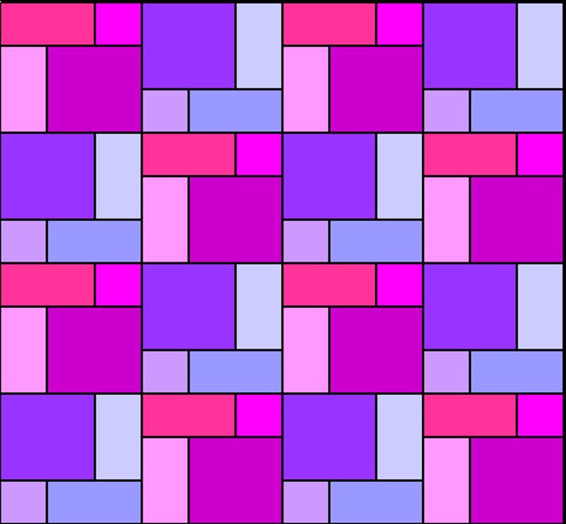 PDF Lap Quilt Pattern ... Quick and Easy ... Layer Cake Friendly ...'NO ...