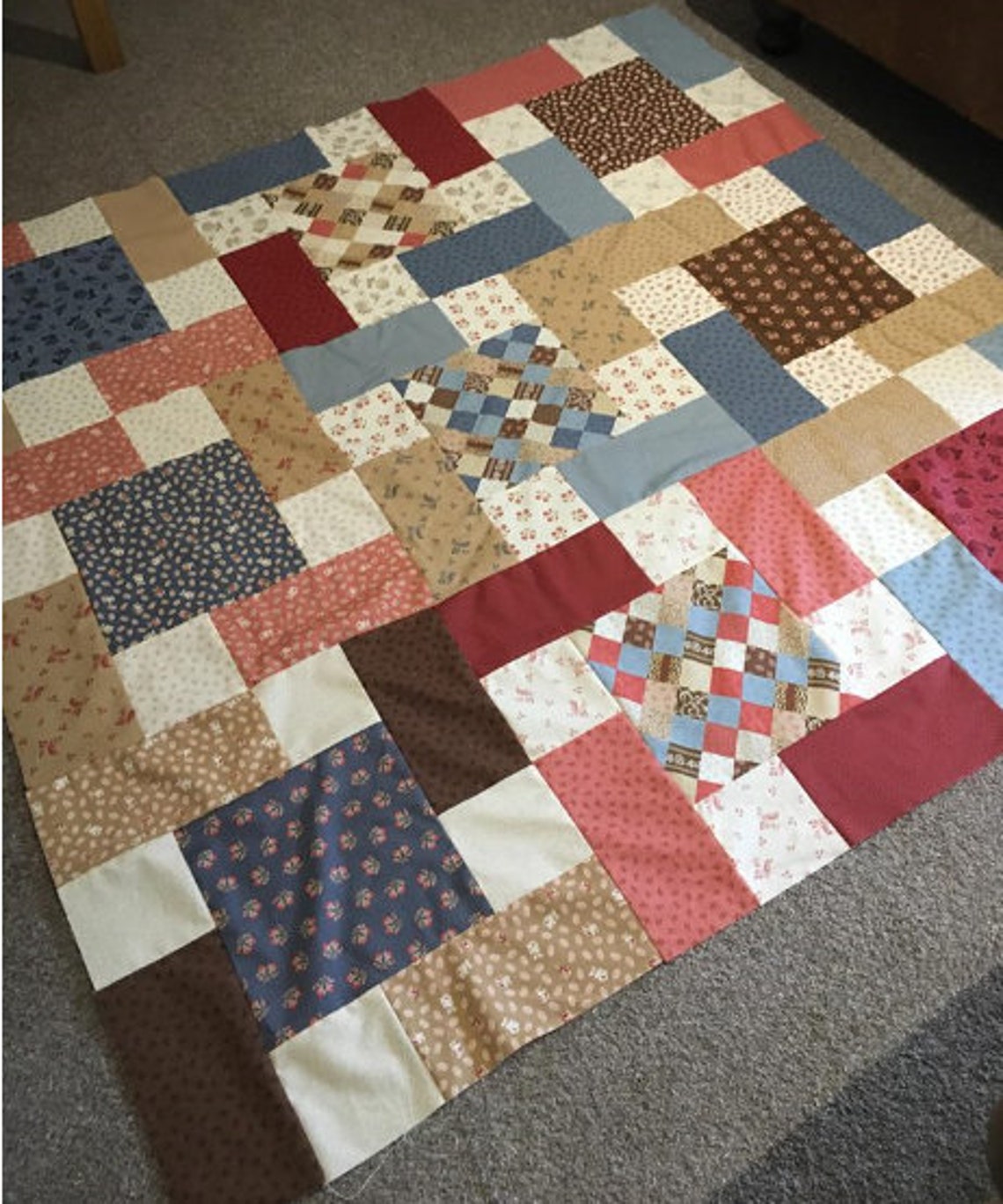PDF Lap Quilt Pattern ... Quick and Easy ... Layer Cake Friendly...'no ...