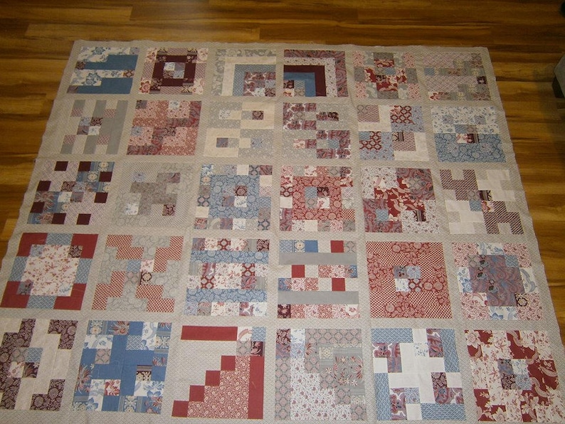 15 PDF Lap Quilt Block Patterns ... Quick and Easy ... Jelly Roll ...