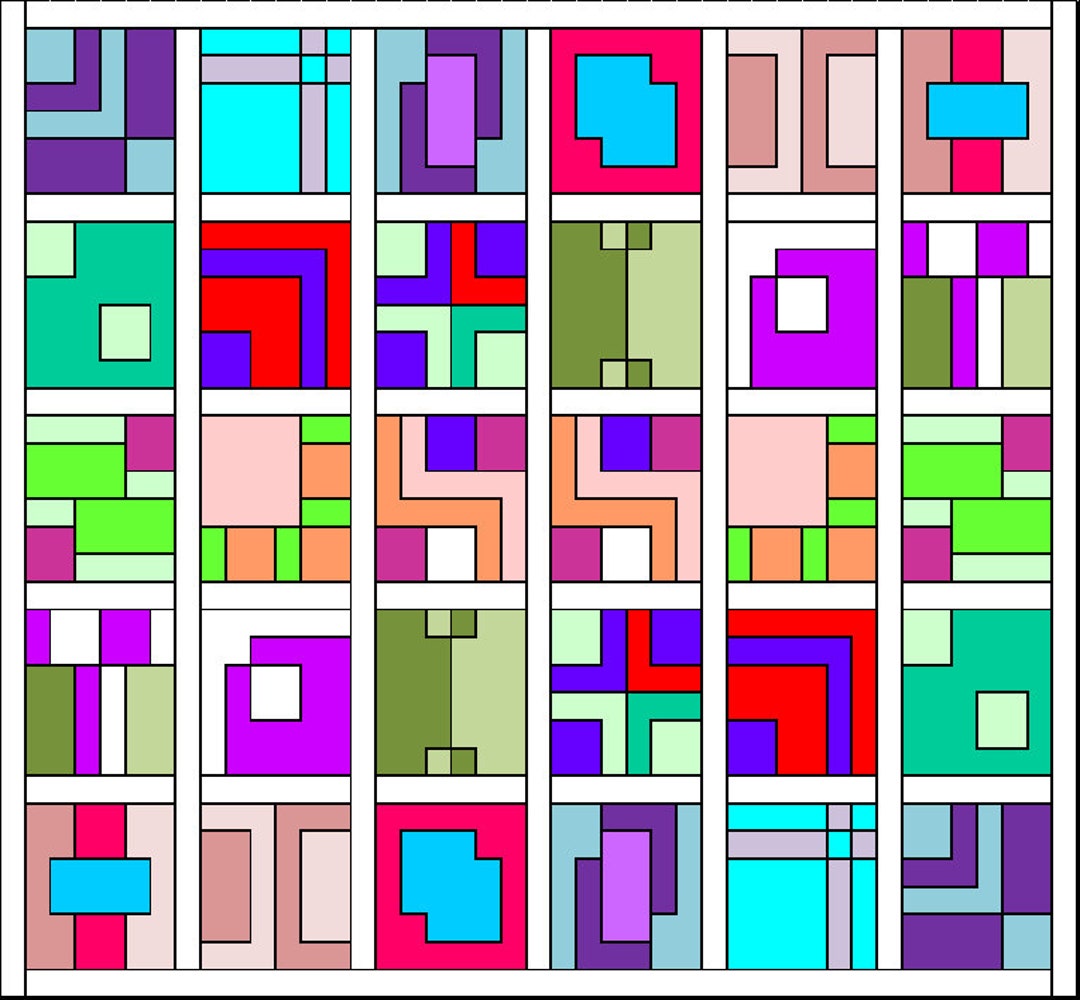 15 PDF Lap Quilt Block Patterns ... Quick and Easy ... Jelly Roll ...