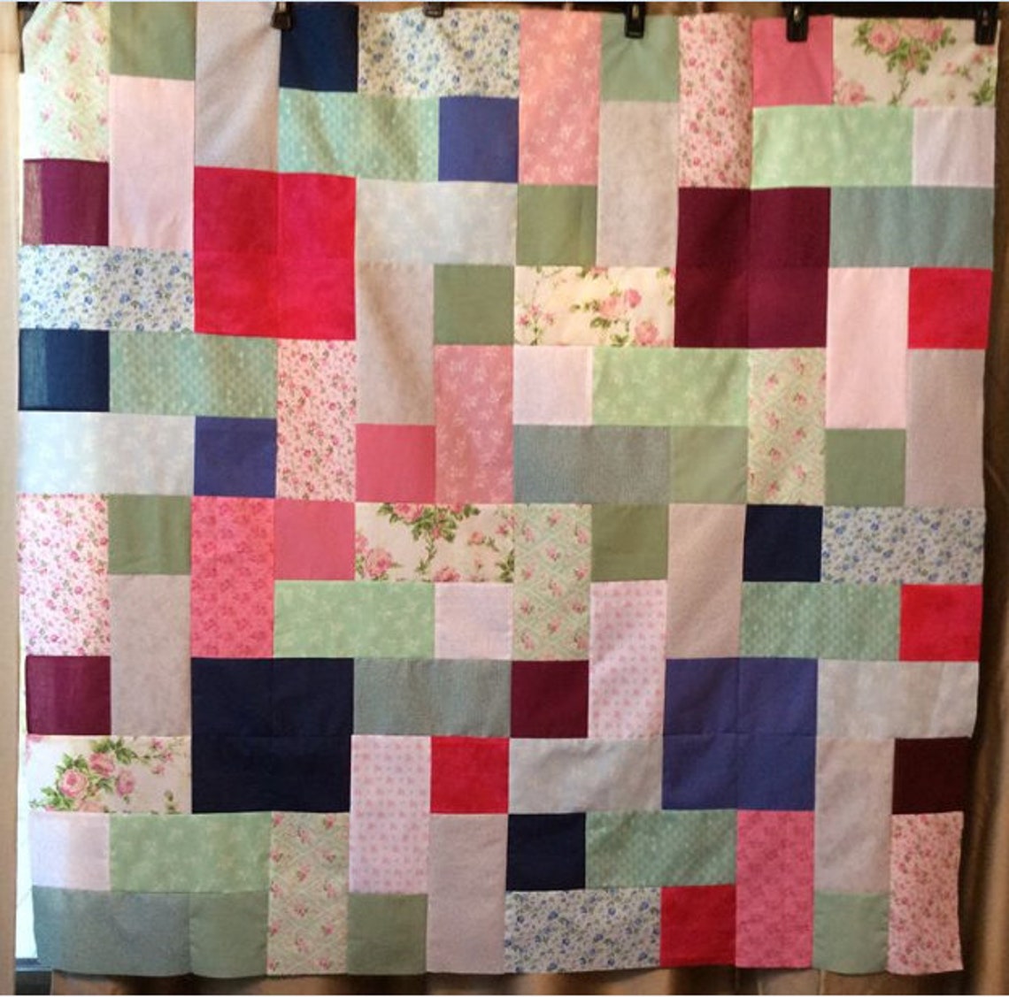 PDF Lap Quilt Pattern ... Quick and Easy ... Layer Cake & Charm Pack ...