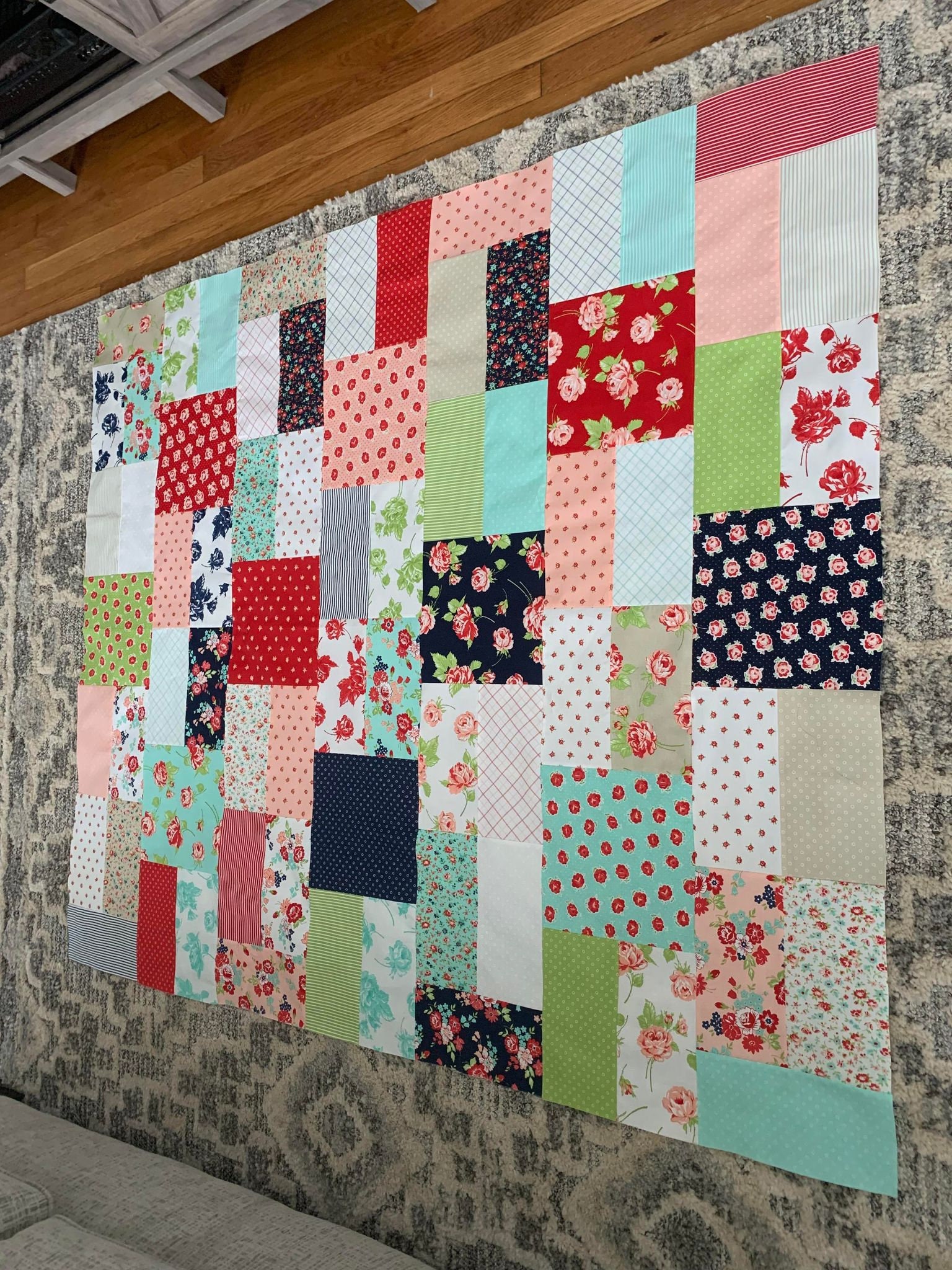 PDF Lap Quilt Pattern ... Quick and Easy ... Layer Cake Friendly ...'NO ...