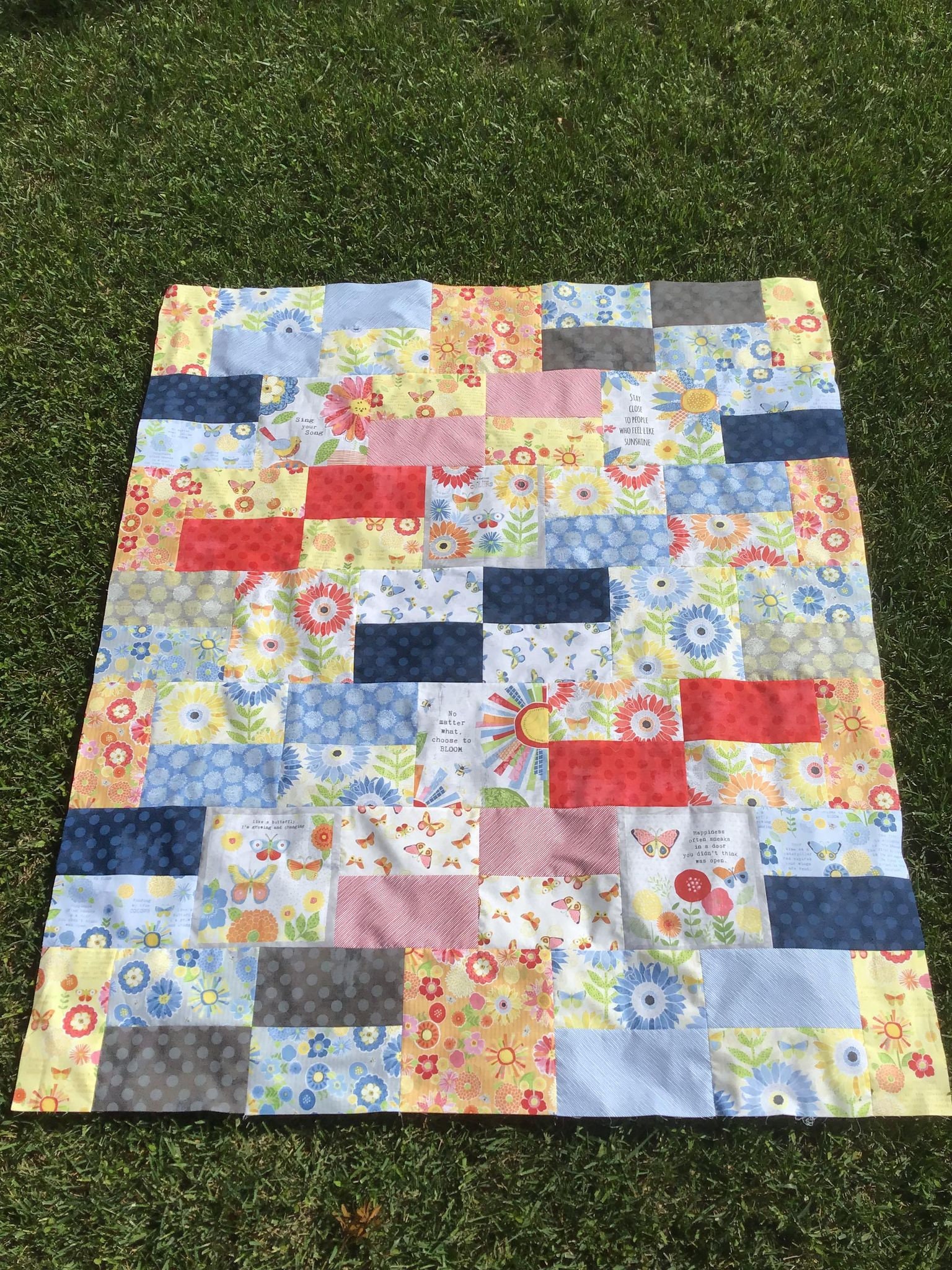 PDF Lap Quilt Pattern ... Quick and Easy ... Layer Cake Friendly ...'NO ...