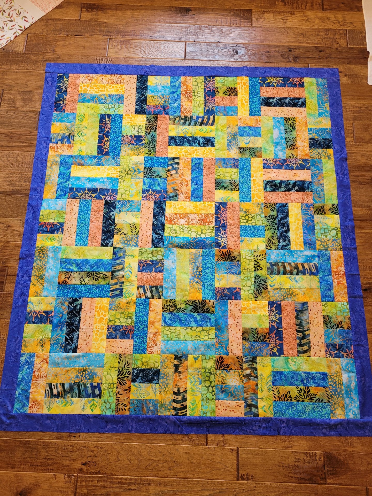 PDF Lap Quilt Pattern ... Quick and Easy ... Jelly Roll Friendly ...