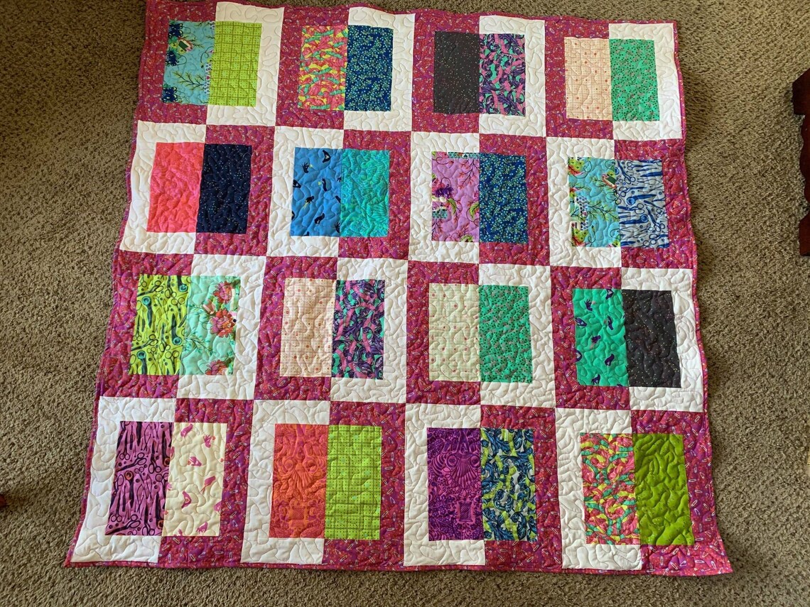 PDF Lap Quilt Pattern ... Quick and Easy ... Layer Cake & Jelly Roll ...