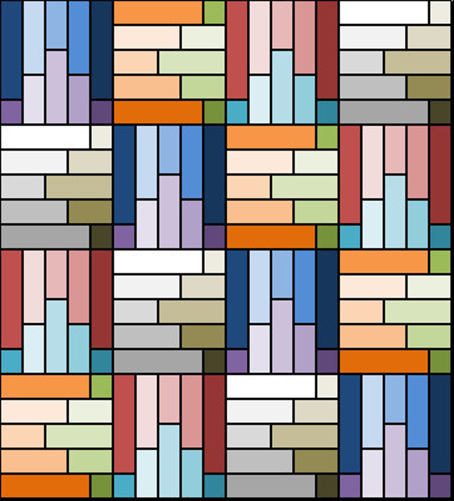 PDF Baby / Cot / Crib Quilt Pattern...quick and Easy...jelly Roll ...