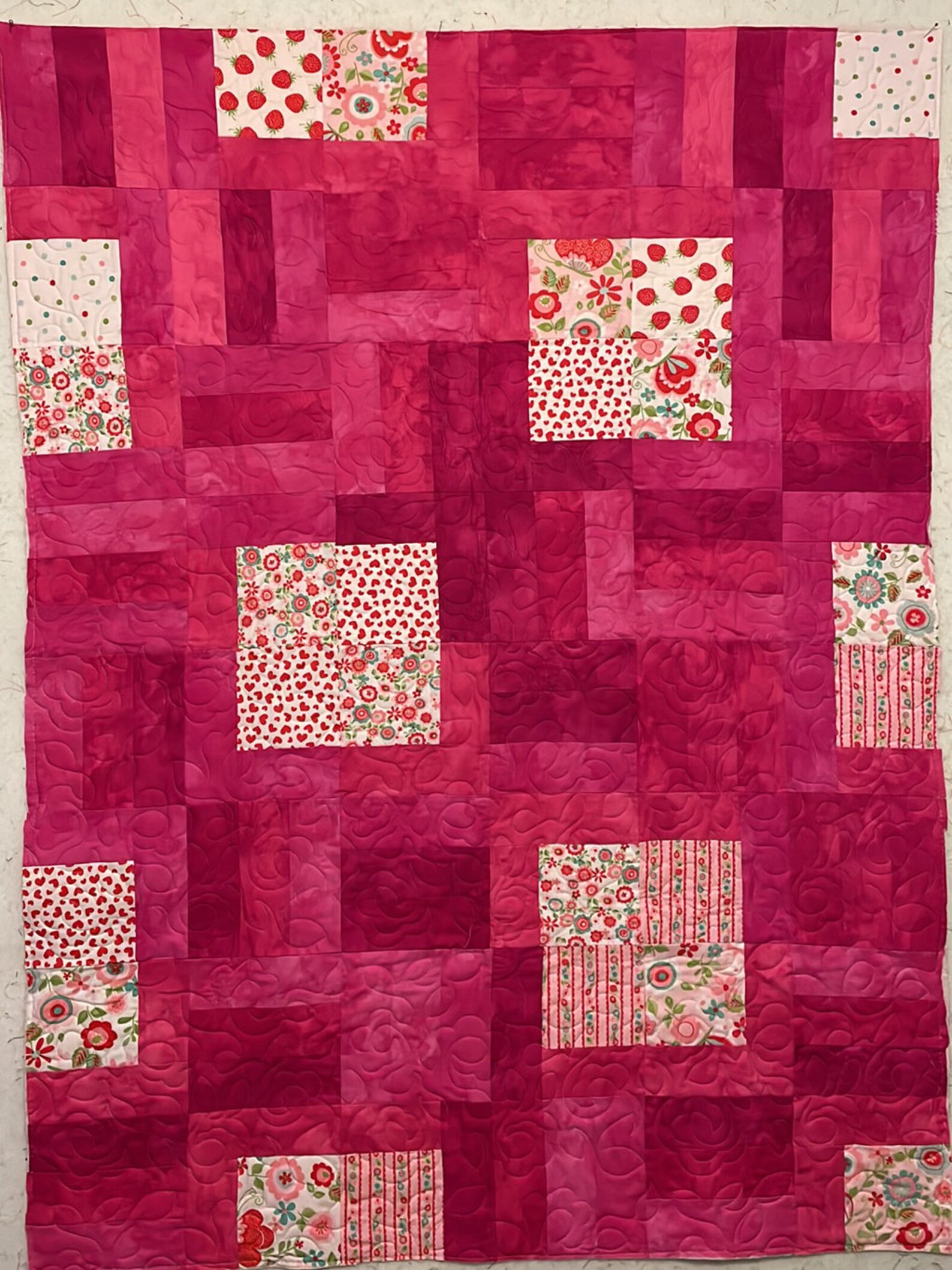 PDF Lap Quilt Pattern ... Quick and Easy ... Layer Cake & Jelly Roll ...