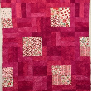 PDF Lap Quilt Pattern ... Quick and Easy ... Layer Cake & Jelly Roll ...