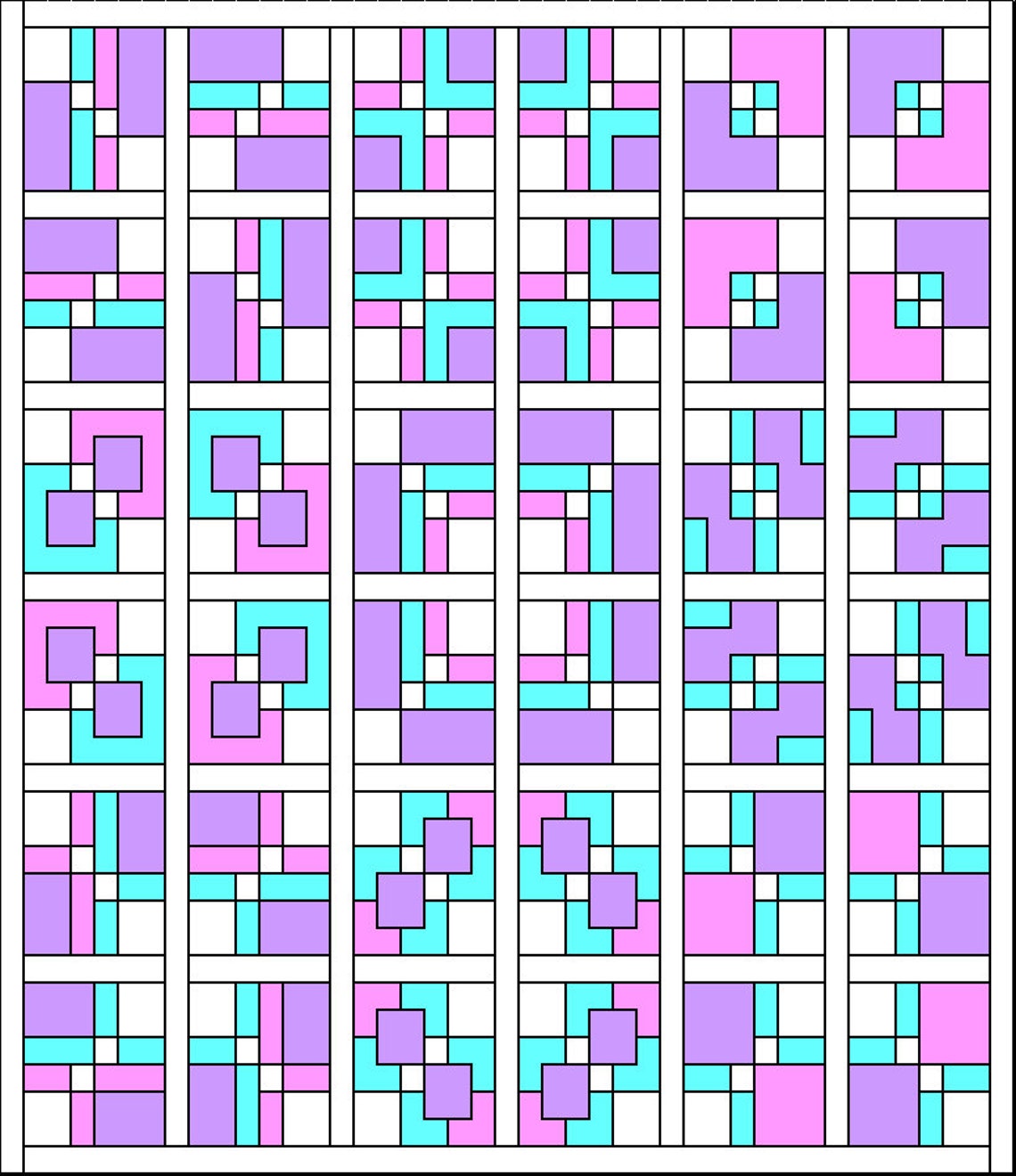 9 PDF Double Quilt Block Patterns ... Quick and Easy ... Layer | Etsy