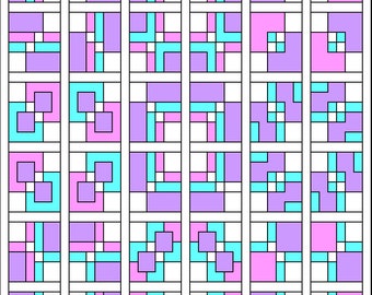 18 PDF Double Quilt Block Patterns ... Quick and Easy ... | Etsy