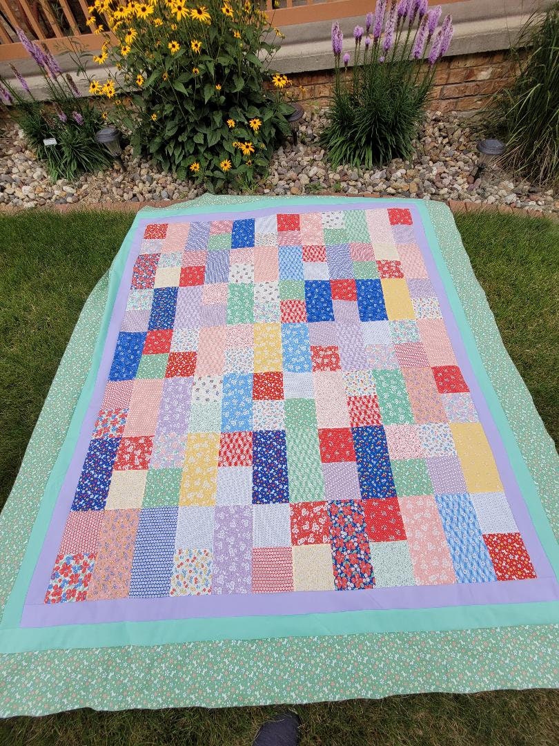 PDF Lap Quilt Pattern ... Quick and Easy ... Layer Cake Friendly ...'NO ...