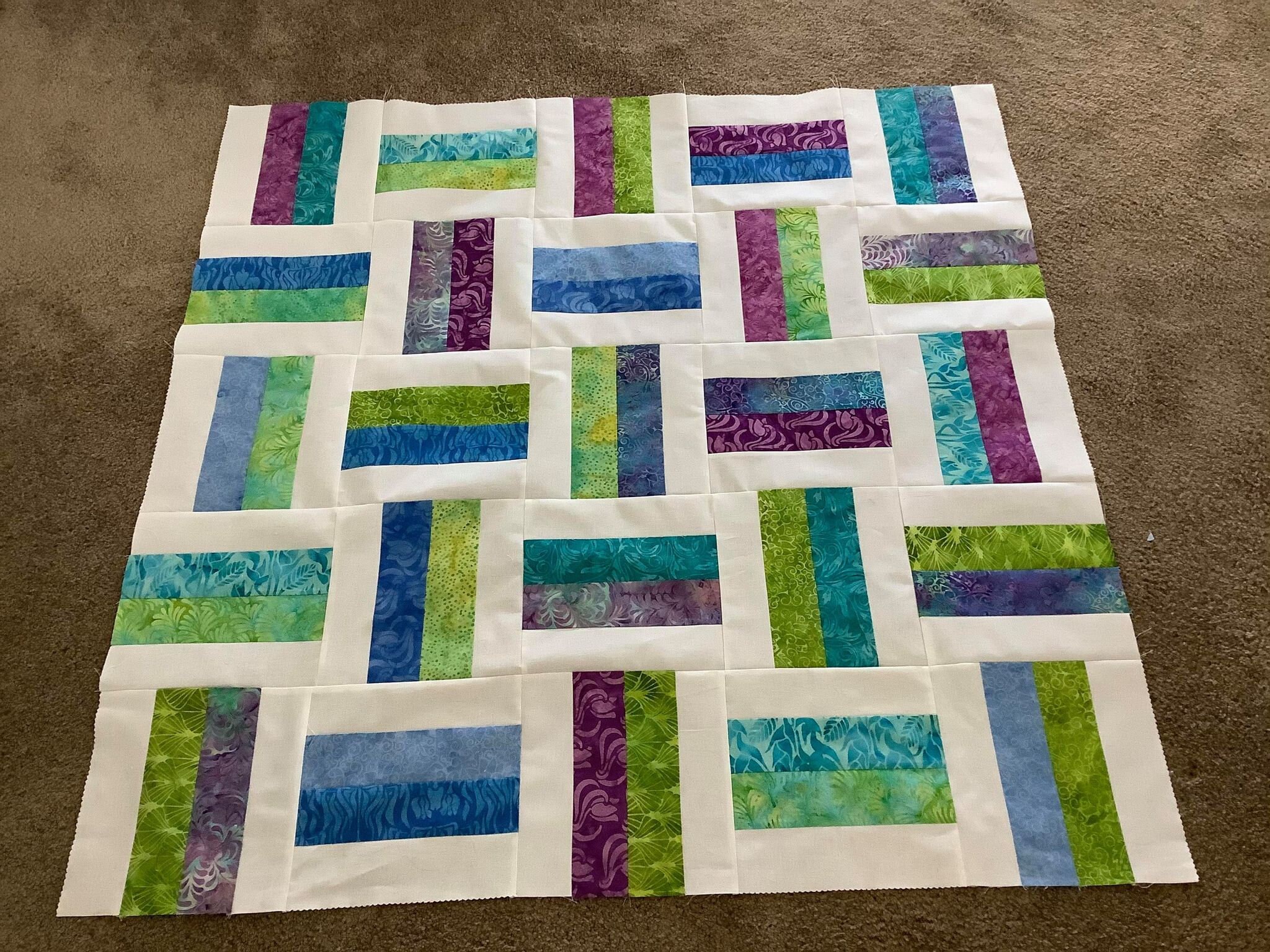 PDF Baby / Cot Quilt Pattern...quick and Easy...jelly Roll Friendly ...