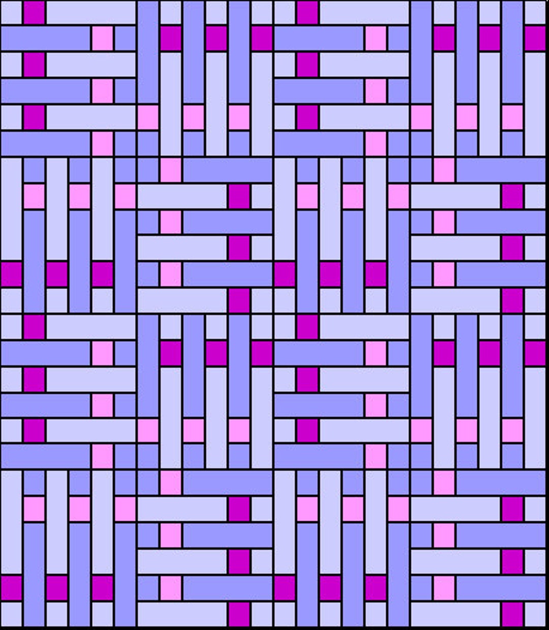 PDF Baby / Cot / Crib Quilt Pattern ... Quick and Easy ... Jelly Roll ...