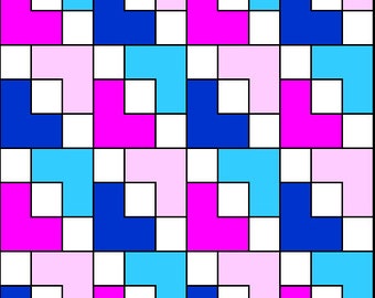 Plus One Modern Lap Quilt Pattern Instant PDF Download - Etsy