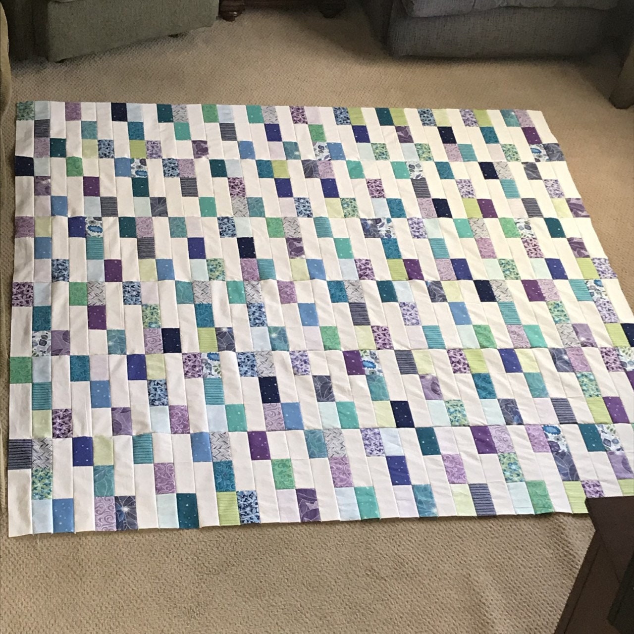 PDF Lap Quilt Pattern ... Quick and Easy ... Jelly Roll Friendly ...