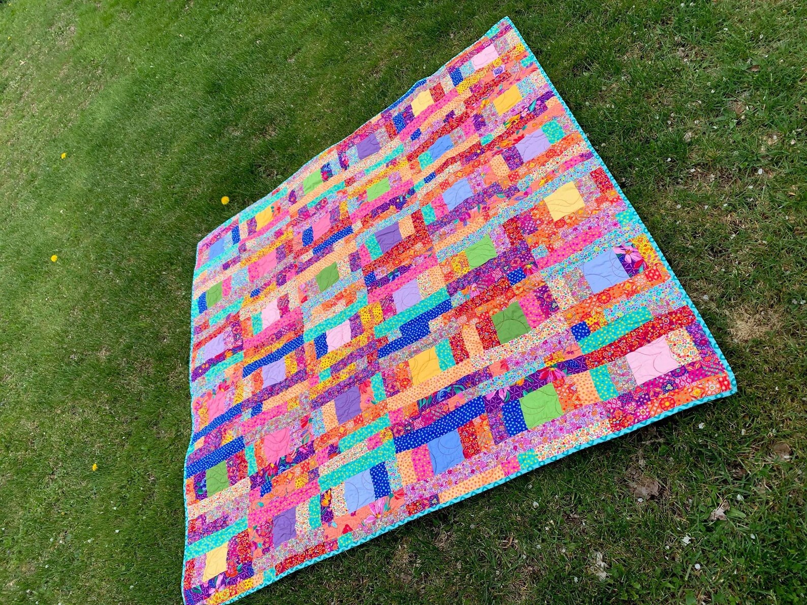 PDF Lap Quilt Pattern ... Quick and Easy ... Jelly Roll & Charm Pack ...