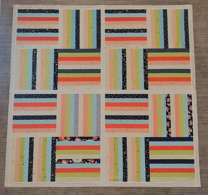 PDF Lap Quilt Pattern ... Quick and Easy ... Jelly Roll Friendly ...'NO ...