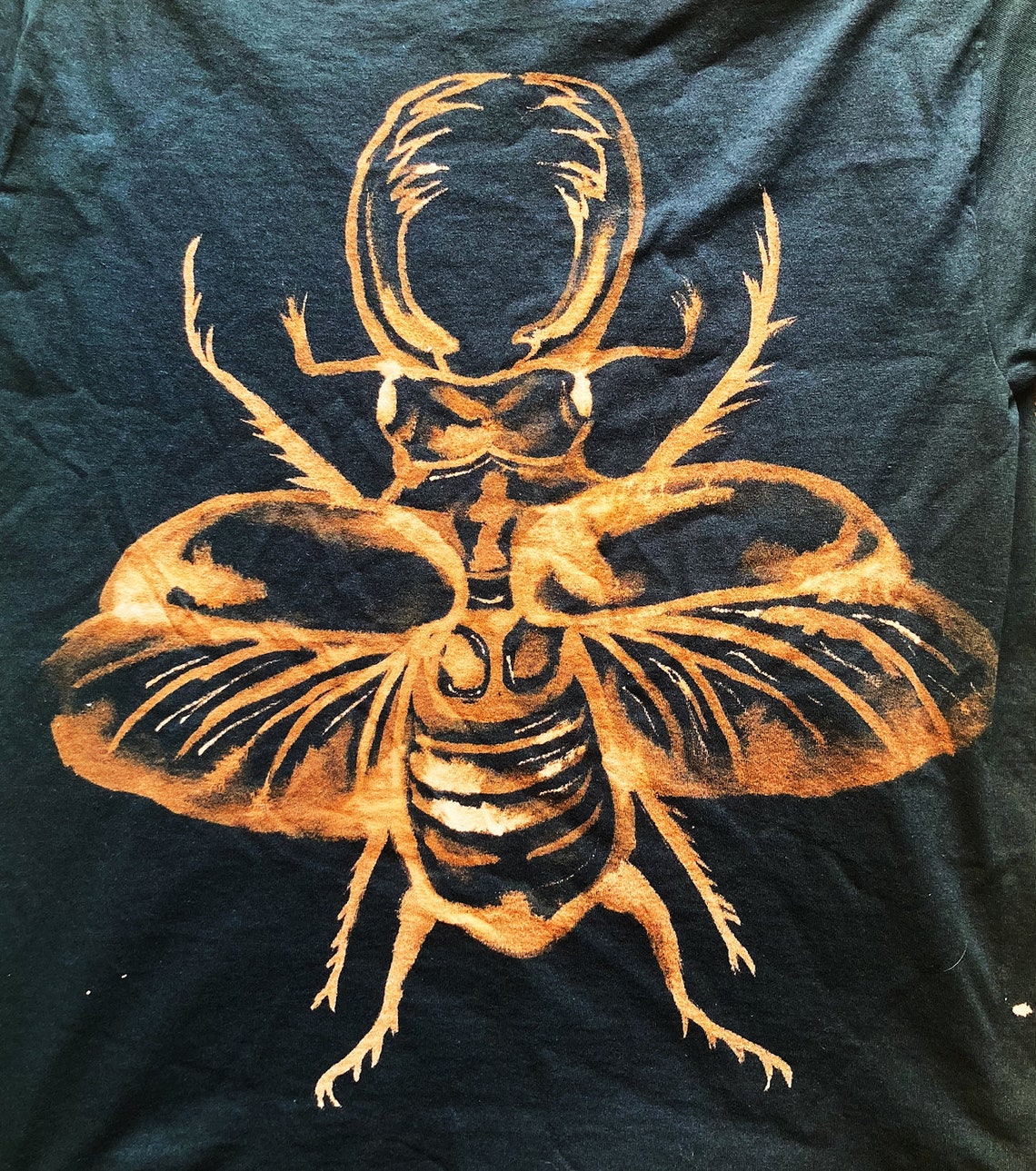 Beetle Bleach Dye T-shirt (made to Order) - Etsy