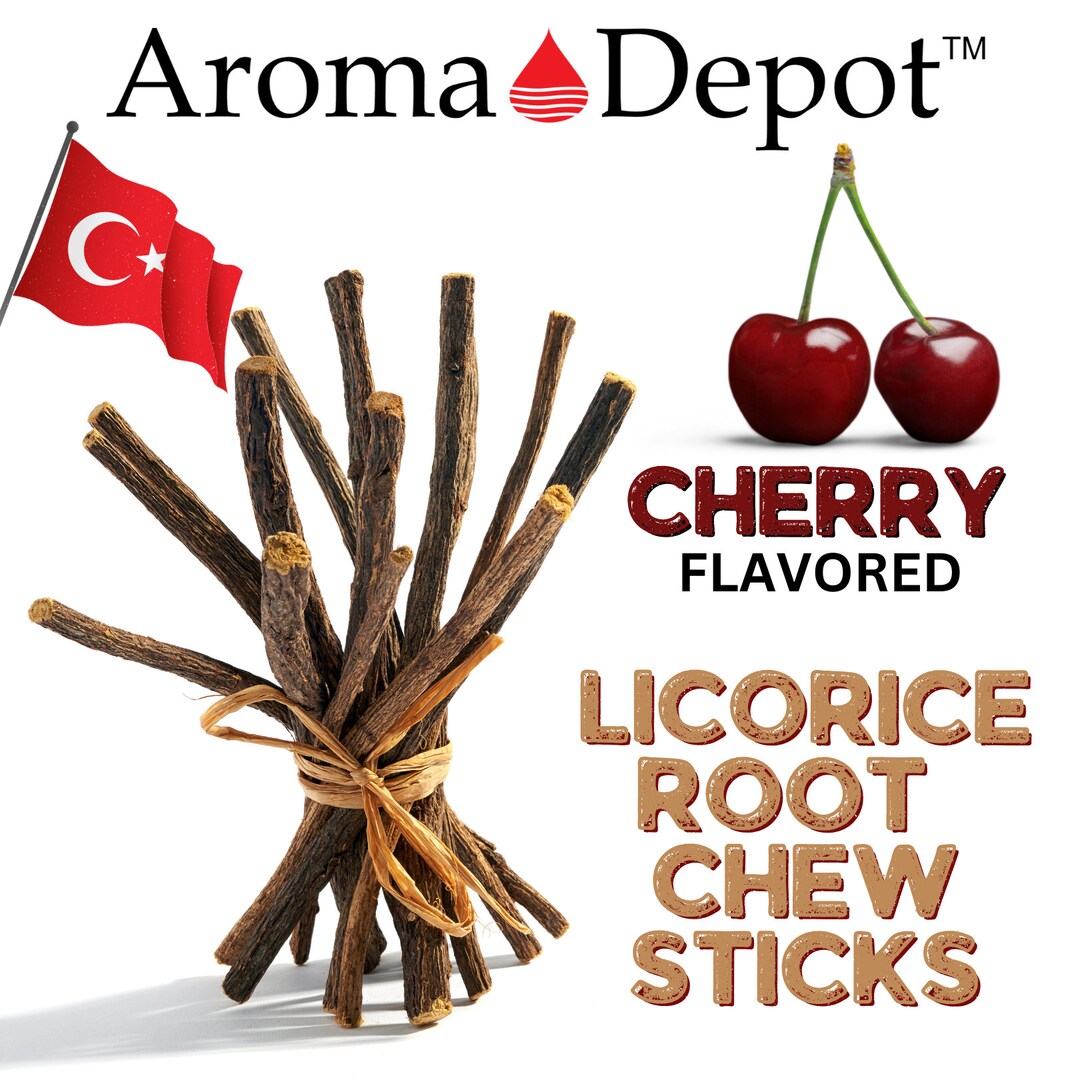CHERRY Chew Sticks Licorice Root Miswak Stick 100% Pure - Etsy