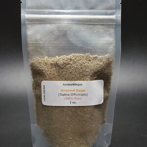 Ground Sage Salvia Officinalis Leaf Non GMO Natural Pure - Etsy