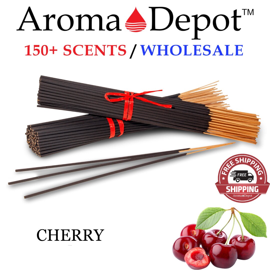 CHERRY Incense Sticks 11 Handmade, Hand Dipped Natural Variety, BULK ...