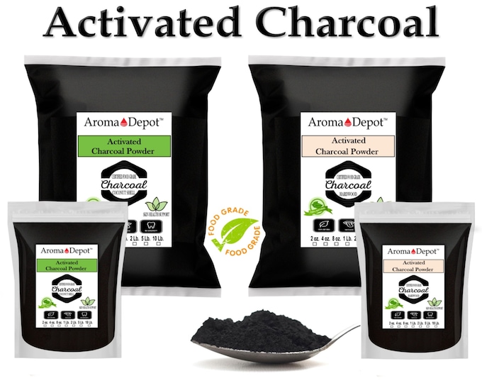 Activated Charcoal Powder 100% Pure Natural FOOD GRADE Coconut Shell or ...
