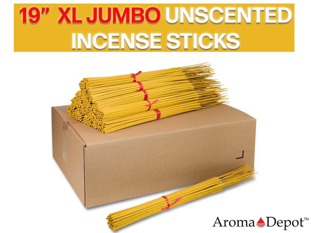 YELLOW Jumbo Unscented Incense Sticks 19'' Bulk Wholesale Wood Punks ...