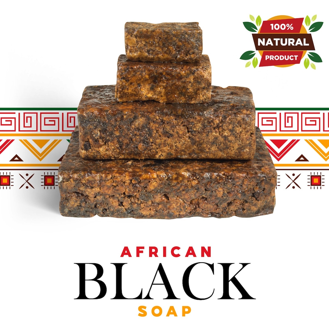 Raw African Black Soap Bar – Organic, Unrefined, Bulk Supply - Etsy