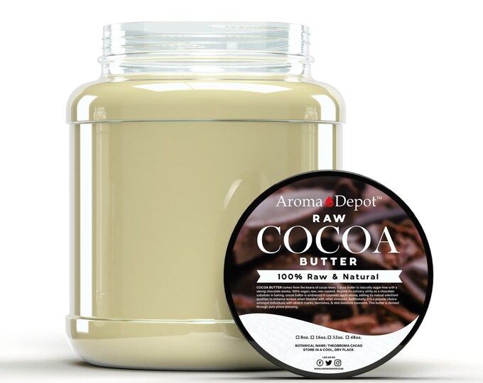 Cocoa Butter DEODORIZED 3 Lb. Prime Cold Pressed Natural Unrefined for ...