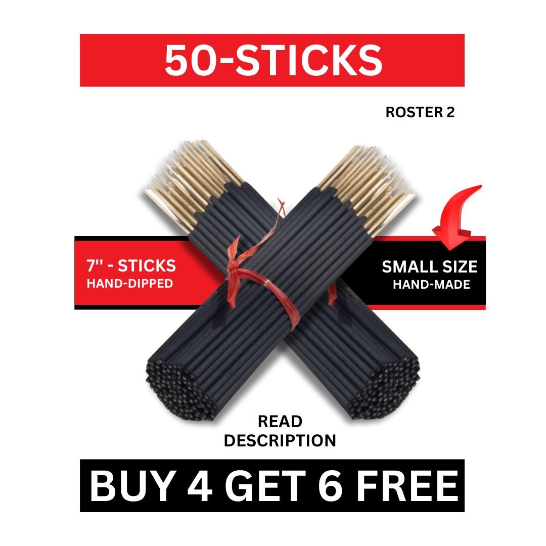 50-pack 7" Charcoal Incense Sticks for Meditation & Relaxation – | Buy ...