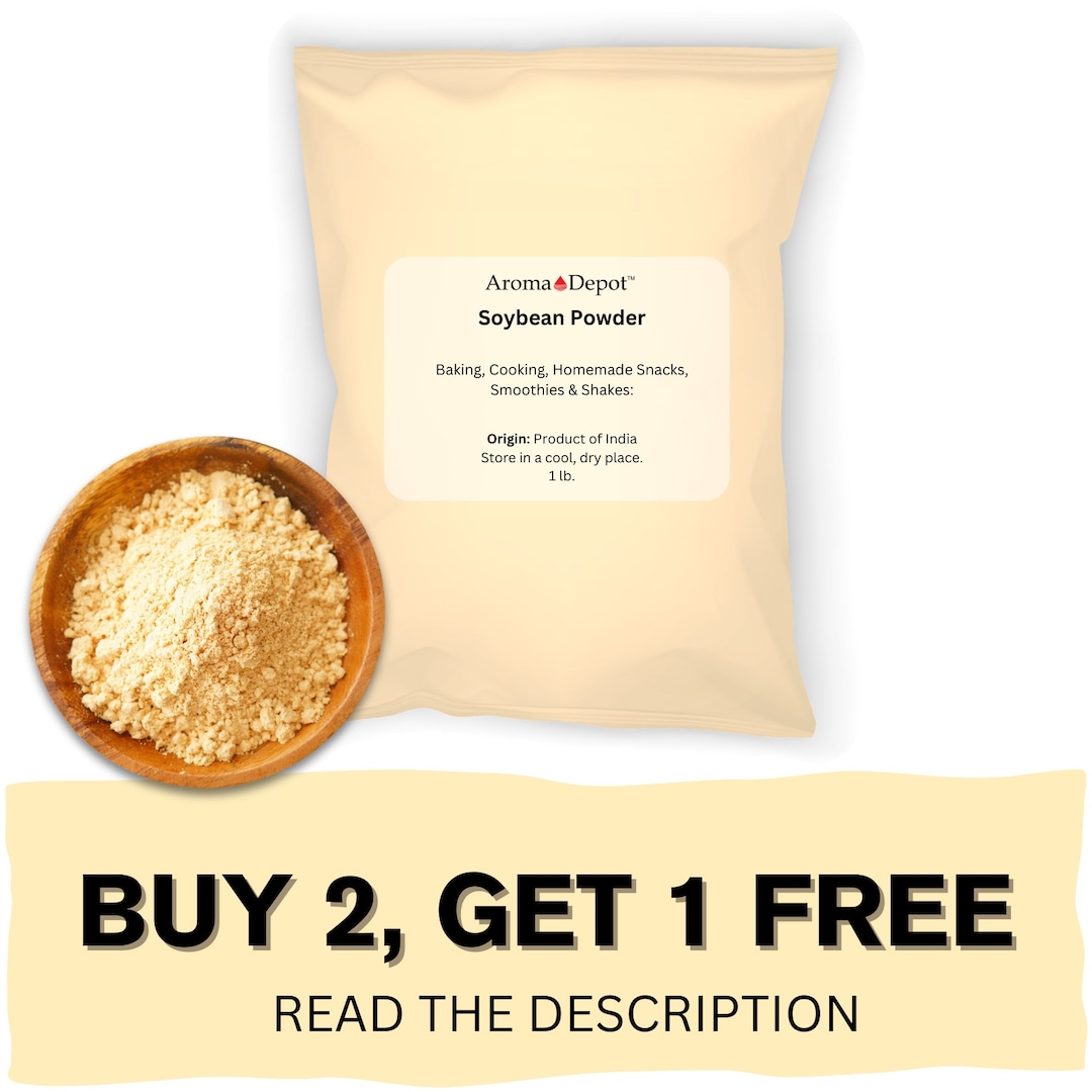 Soy Bean Powder 1 Lb. 100% Pure Soybean Natural Raw Protein Soya Bean ...