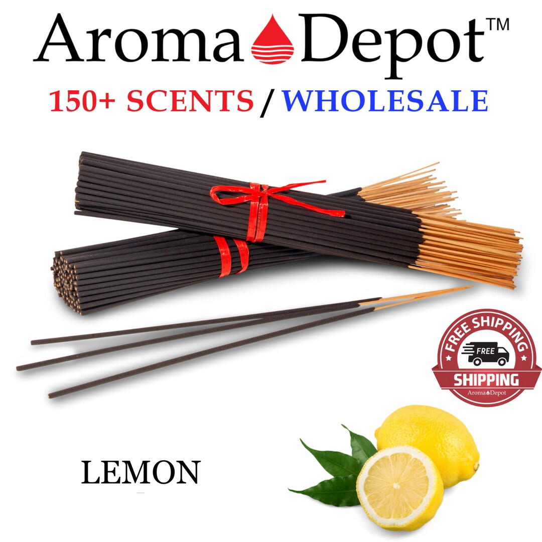 Lemon Incense Sticks 11 Handmade, Hand Dipped Natural Variety, BULK ...