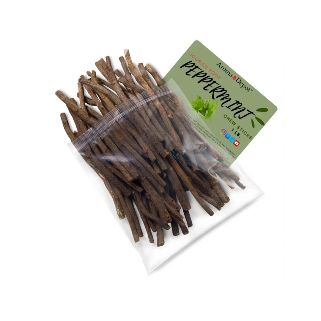 Peppermint Licorice Root Chew Sticks | Natural Miswak Stick ...