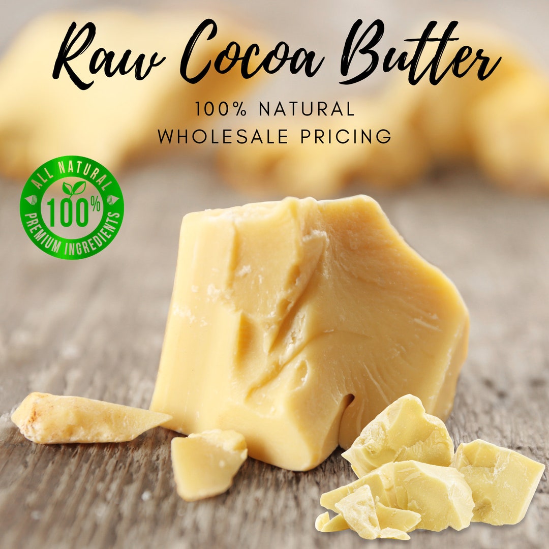 Raw Cocoa Butter Bulk 100% Pure Natural Virgin Food Grade Cacao ...