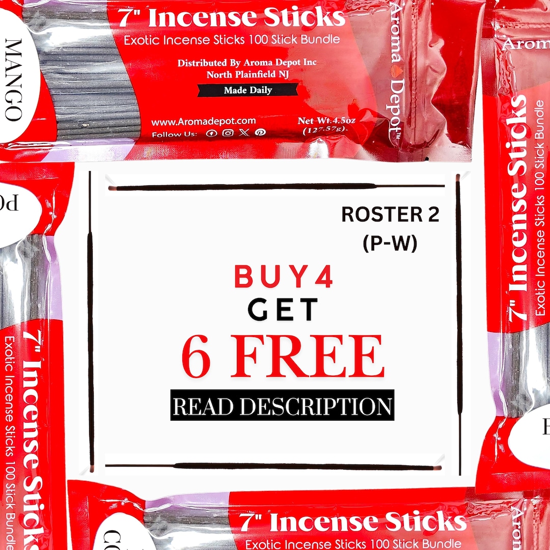 7'' Incense Sticks 100 Sticks Bulk WHOLESALE 7 Inch Scented Sticks ...