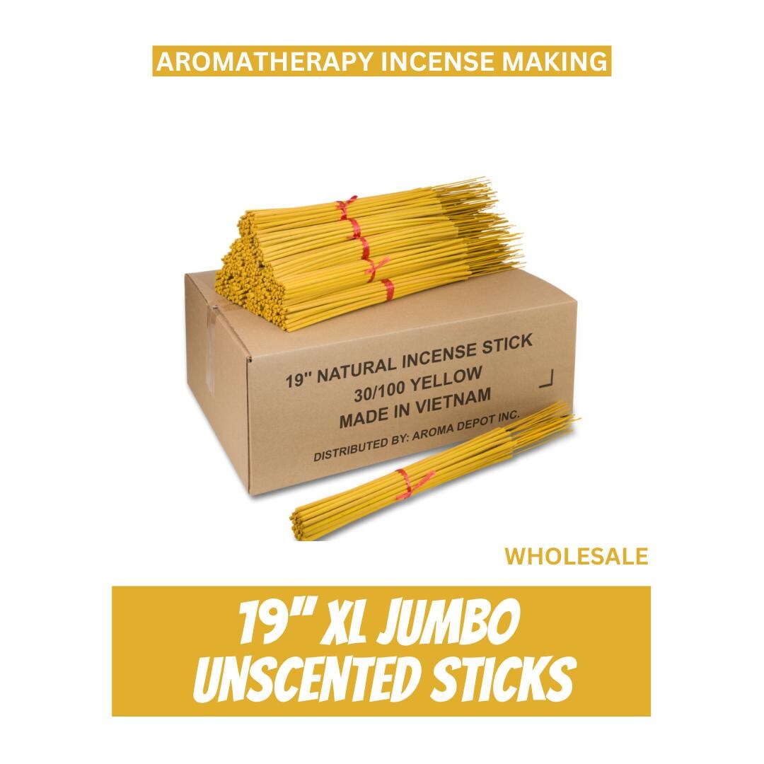 Yellow 19" Unscented Sticks XL Blanks Jumbo Wood Punks – Buy 2 Get 1 ...