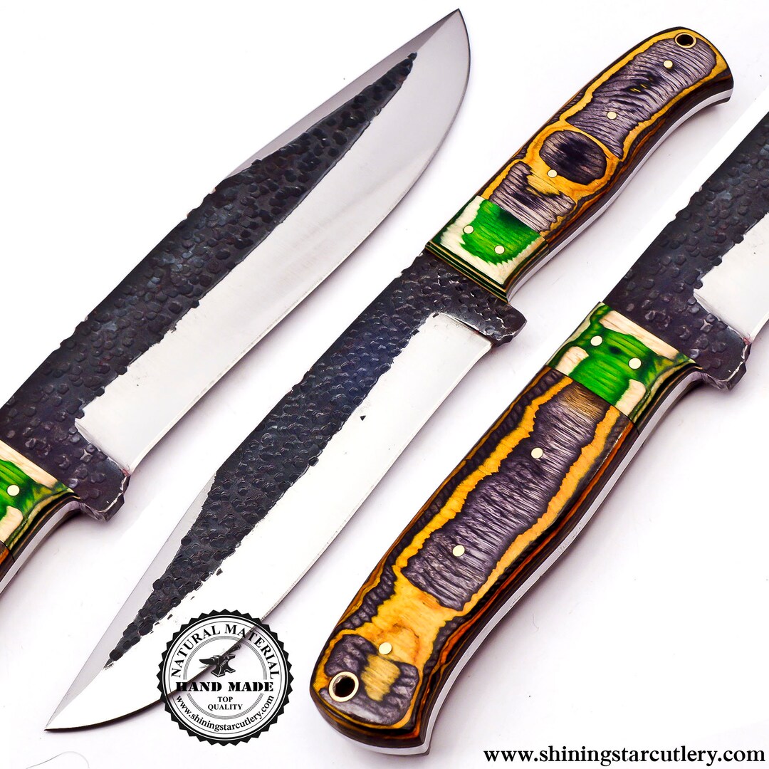 Custom Handmade High Carbon1095 Hard Wood Handle Chef Knife W/ - Etsy