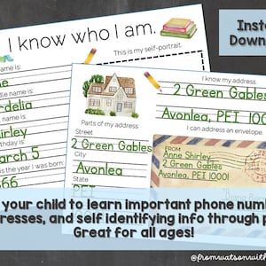 Life Skills Practice | Printable | Address Activity | Phone Number ...