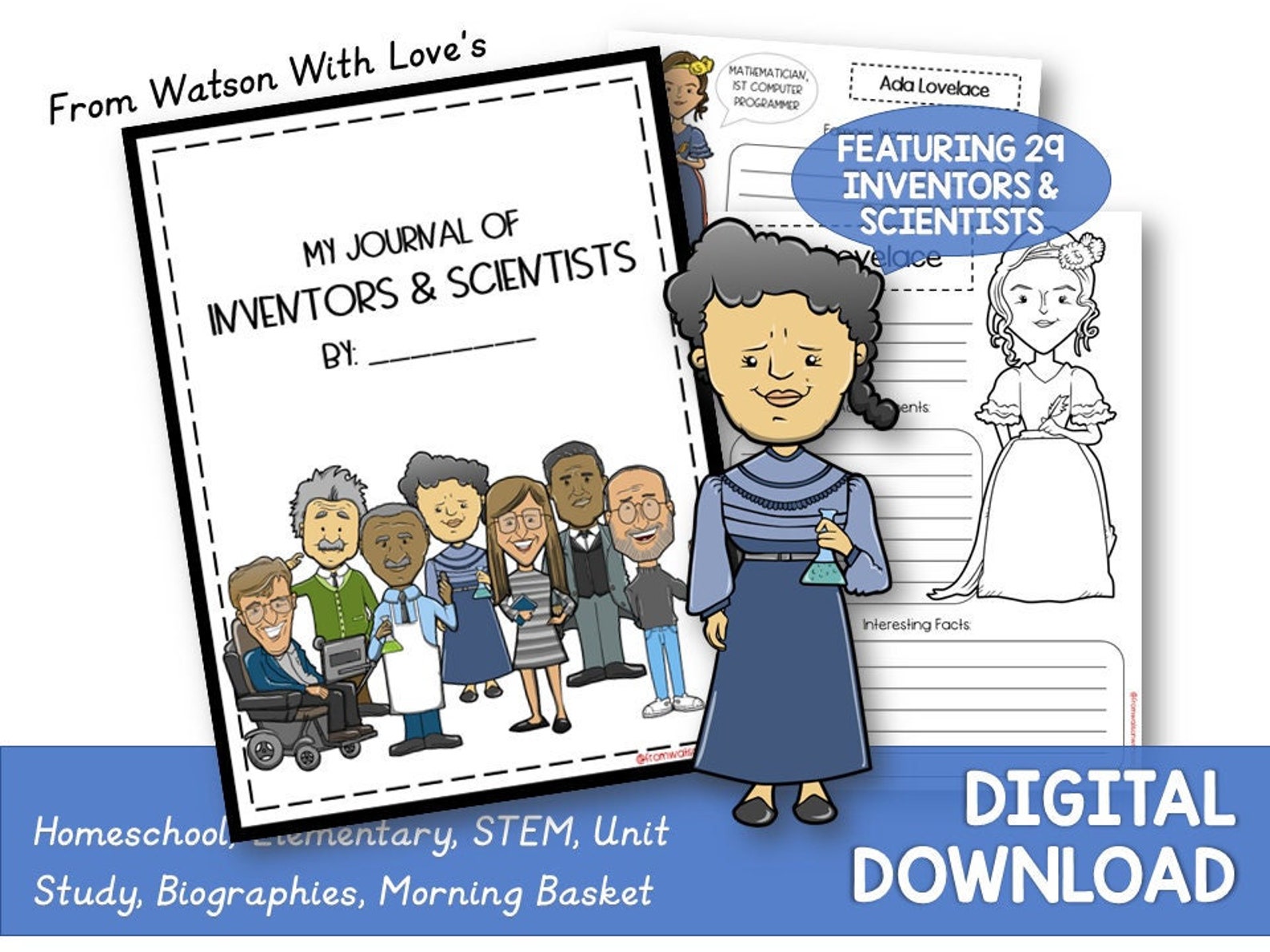 Famous Inventors and Scientists Journal My Journal of Science Unit ...